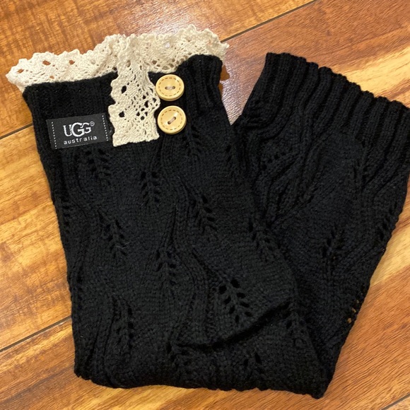 UGG | Accessories | Black Lace Boot Toppers New | Poshmark